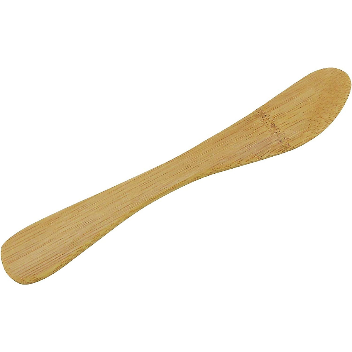 JapanBargain 3806, Large Bamboo Spoon Fork and Butter Spreader Set for Eating or Cooking Dishwasher Safe, Set of 6