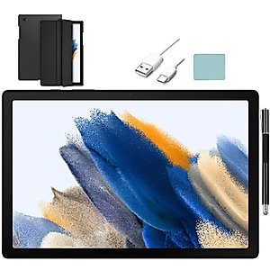 Newest Samsung Galaxy Tab A8 10.5-inch Touchscreen Wi-Fi Tablet Bundle, Octa-Core Processor, 3GB RAM, 32GB Memory, Bluetooth, Android 11 OS, Tigology Accessories