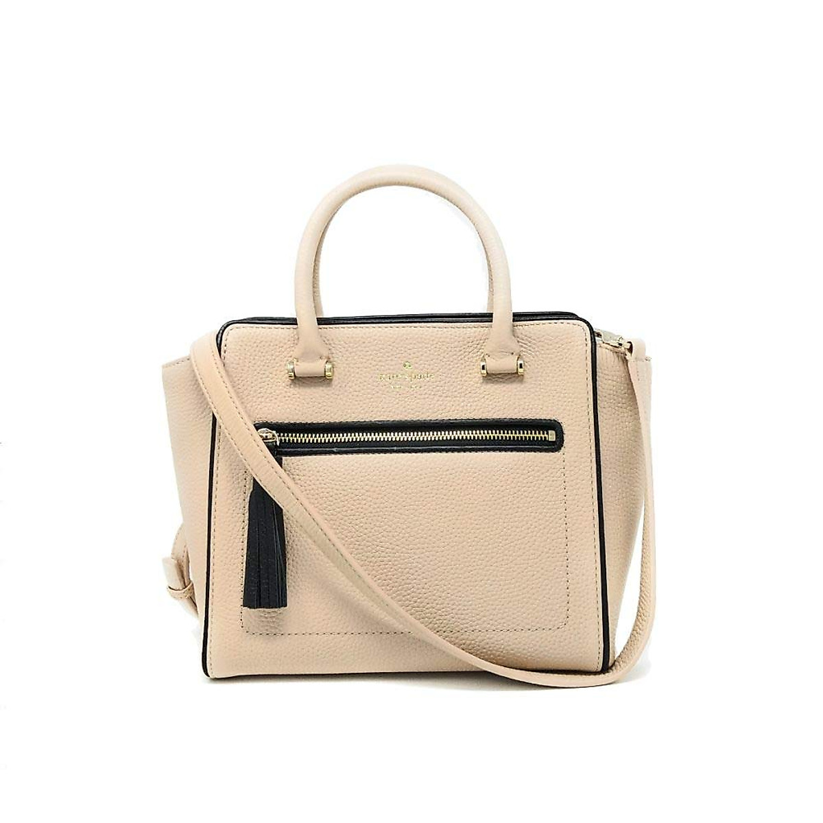 Kate Spade New York Chester Street Small Allyn Pebble Leather Satchel (WRMBG/BLAK)