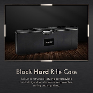 Gun Case Precision Hard Locking Rifle Cases Ultra Protective Case Intensive Convoluted Foam Shot Gun Case | AR Accessories | Rifle Bag | Hard Gun Cases for Rifles | Shotgun Case, Length 33.4 Inches