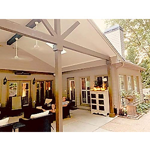 Sunwave 3000 Watt Infrared Patio Heater Tungsten Ultra Quartz Low Glare with Remote control and 3 power levels, 11,028 BTU Max output By Muskoka Lifestyle Products USA (Black)