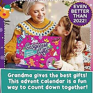 PURPLE LADYBUG Girls Advent Calendar 2023 with 24 Unique Gifts - Crafts, Makeup, Jewelry, Accessories, & More - Cool Kids Advent Calendar 2023, Fun 24 Days of Christmas Countdown for Girl Age 6+