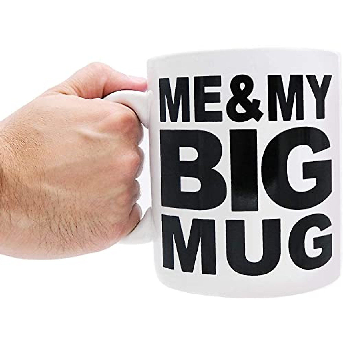 Mug BIG Coffee Mug oversize Huge 28 ounces Mega Size Cup, Extra Large for Big drinks, Office desk decor novelty Gift Coffee Lovers XL Coffee Mug (ME & MY BIG MUG)