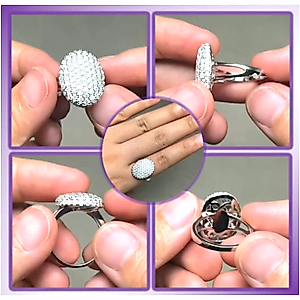 925 Sterling Silver Bella Swan's Wedding Ring ~ inlaid CZ/Moissanite diamonds ~ Twilight Bella Swan's Micro Pavé engagement ring ~ With Heart Shape Metal Box ✬✬✬By Fantasy World✬✬✬, Metal, Moissanite