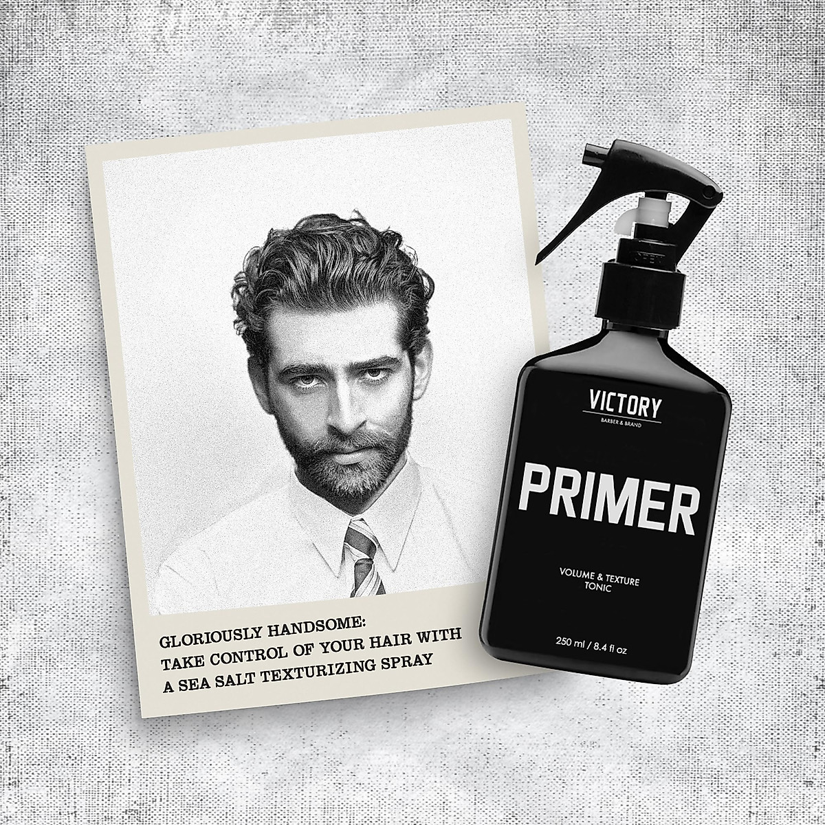 Sea Salt Thickening Spray for Men's Hair | PRIMER by Victory Barber & Brand | Made in the USA