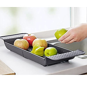 WINGSIGHT Bathtub Tray Expandable Bath Caddy Storage Rack Multifunctional Bathtub Tub Organizer for Deposit Wash Supplies,Book,Wine,Phone,Bathroom,Shower (Gray)