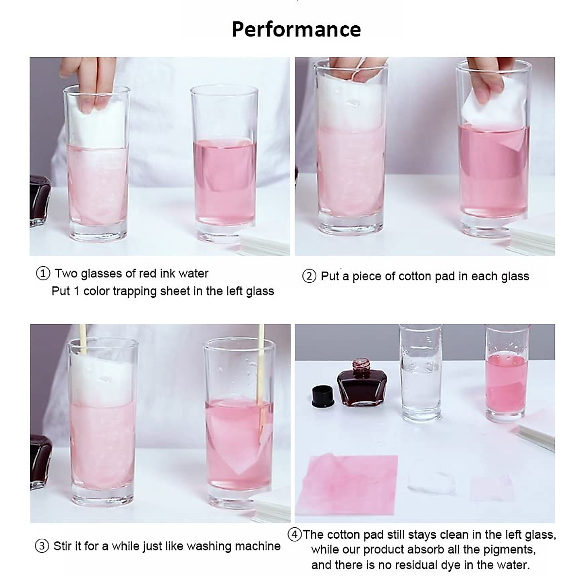 Dye Trapping Sheets 72 Count, Color Absorber Laundry Sheets, Prevent Light Colored Clothes from Being Dyed