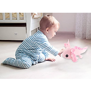 13.77" Axolotl Plush Axolotl Stuffed Animal Cute Salamander Plush Toys Soft Plush for Birthday Toys (Pink-1)