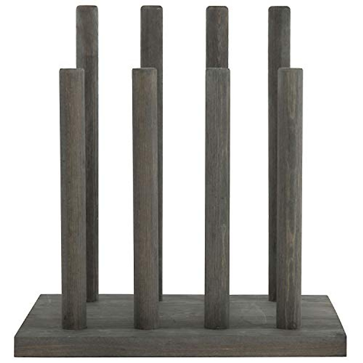 MyGift Vintage Gray Solid Wood Boot Rack Organizer for Tall Boots, Entryway Mudroom Closet Shoe Rack, Winter and Rain Boots Drying Stand, Holds 4 Pairs