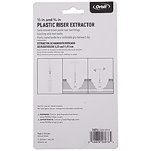 Orbit Sprinkler System 1/2-Inch & 3/4-Inch Plastic Pipe Nipple Extractor 26076