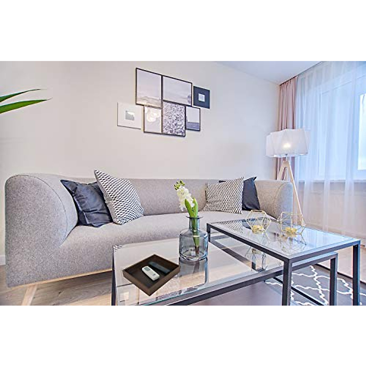 HofferRuffer Decorative Vanity Tray, Desktop Storage Organizer, Catchall Tray, Valet Tray, Nightstand or Dresser Organizer, PU Faux Leather Bathroom Tray, Brown, 10.2 x 8.4 x 1.8 inches