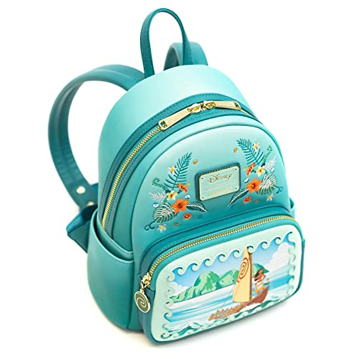 Loungefly Disney Moana, Princess Stories Series Moana Mini Backpack, Te fiti Hei Hei Pua Maui