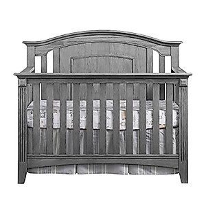 Oxford Baby Willowbrook 4-in-1 Convertible Crib, Graphite Gray, GreenGuard Gold Certified