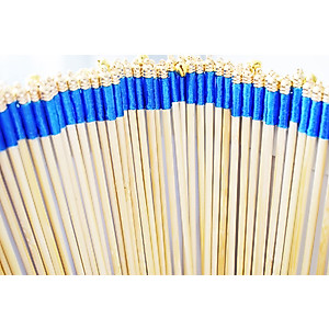 100 Pack Blue Lace Wedding Ribbon Wands Streamers with Bells Silk Fairy Wands Sticks Wedding Exit Ribbon for Party Activities Bridal Shower Send Off Holiday Celebration