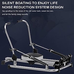 LuusMm Foldable Rowing Machine Equipment for Home Gym, Multifunctional Hydraulic Rowing Machine, Foldable Rowing Machine for Home Fitness Training (Sports Fitness)