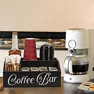 SHINGYU [Upgrade] Coffee Bar Organizer Coffee Station Organizer for Countertop Large K Cup Holder Coffee Pod Holder Farmhouse Coffee Bar Accessories