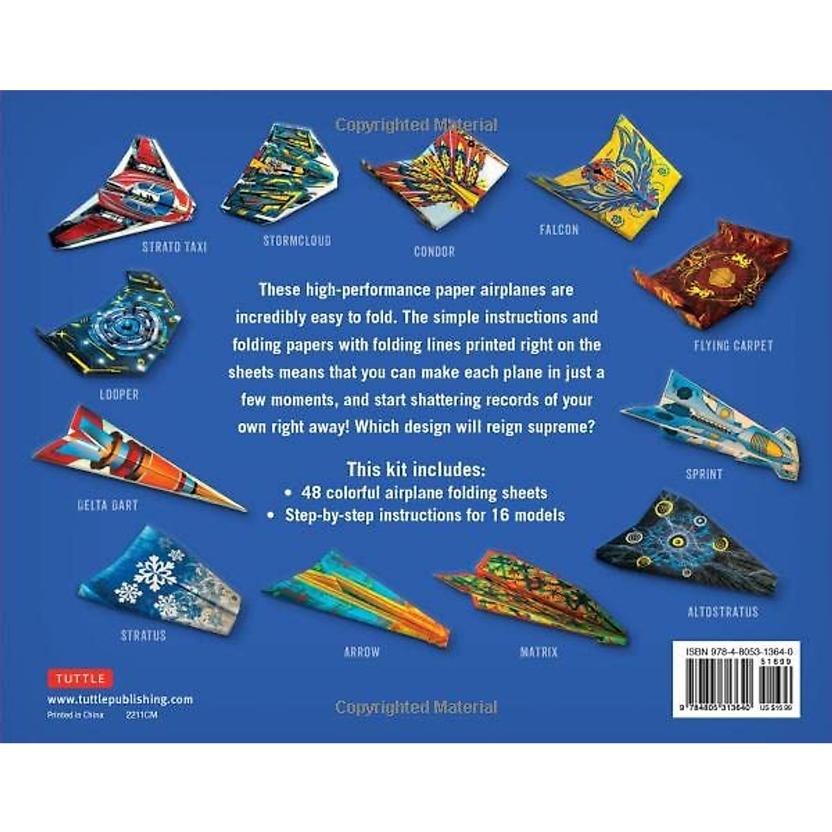 Record Breaking Paper Airplanes Kit: Make Paper Planes Based on the Fastest, Longest-Flying Planes in the World!: Kit with Book, 16 Designs & 48 Fold-up Planes
