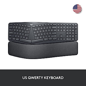 Logitech MX Master 3S Wireless Mouse and Ergo K860 Split Ergonomic Keyboard - Quieter Clicks, Faster Scrolling, Adjustable Palm Lift