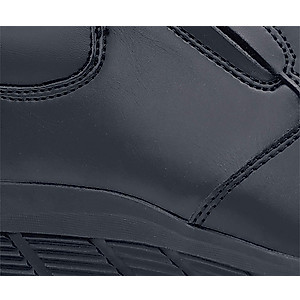 Shoes for Crews Cater II, Men's Non Slip, Slip On Shoes for Men, Water Resistant Mens Work Shoes - Med Comfortable Slip Resistant Work Shoes Men, Safety Footwear, Black, Size 7.5