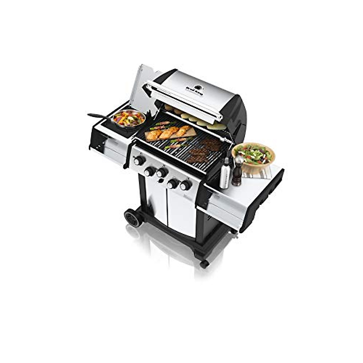 Broil King 946887 Signet 390 Natural Gas Grill, Stainless Steel & Black