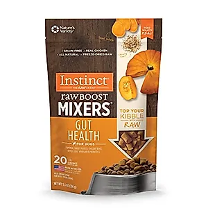 Instinct Freeze Dried Raw Boost Mixers Grain Free Gut Health All Natural Dog Food Topper, 5.5 Ounce (Pack of 1)