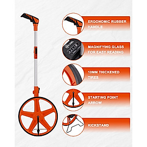 Measuring Wheel in Feet and Inches, 12in Foldable Measuring Wheels, with Cloth Handbag