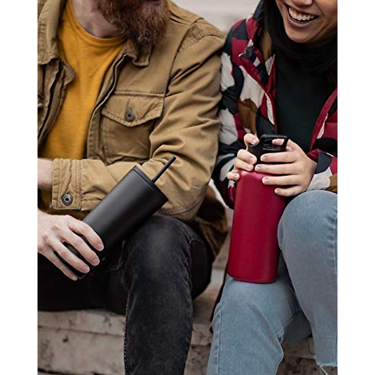 Simple Modern 1 Gallon 128 oz Water Bottle with Straw, Handle and Chug Lid Vacuum Insulated Stainless Steel Metal Thermos Bottles | Big Leak Proof BPA-Free Flask | Summit Collection | Graphite Grey