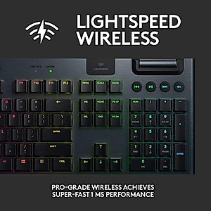 Logitech G915 Wireless Mechanical Gaming Keyboard - Linear (Renewed)