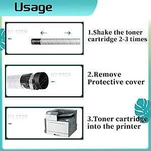 NEZIH TN326 Toner Cartridge for Konica Minolta, High Yield Compatible for Bizhub 308e 368e Printer Black 3 Pack