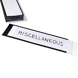 SmartSign Magnetic 'C' Channel Label Holders | 2.5" x 8" Pack of 10, Made in USA