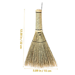 Garneck Household Old Fashioned Handle Duster Wedding Toddler Cleaning Supplies Small Whisk Brooms Hand-Made Corn Broom The Bed Artificial Child Sorghum Carpet Asia Mini Vietnam