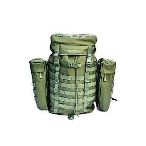 DD HAMMOCKS Bergen Rucksack - Olive Green: Hiking Backpack 55L MOLLE Compatible With Detachable Tactical Compartments For Backpacking Travel Expedition