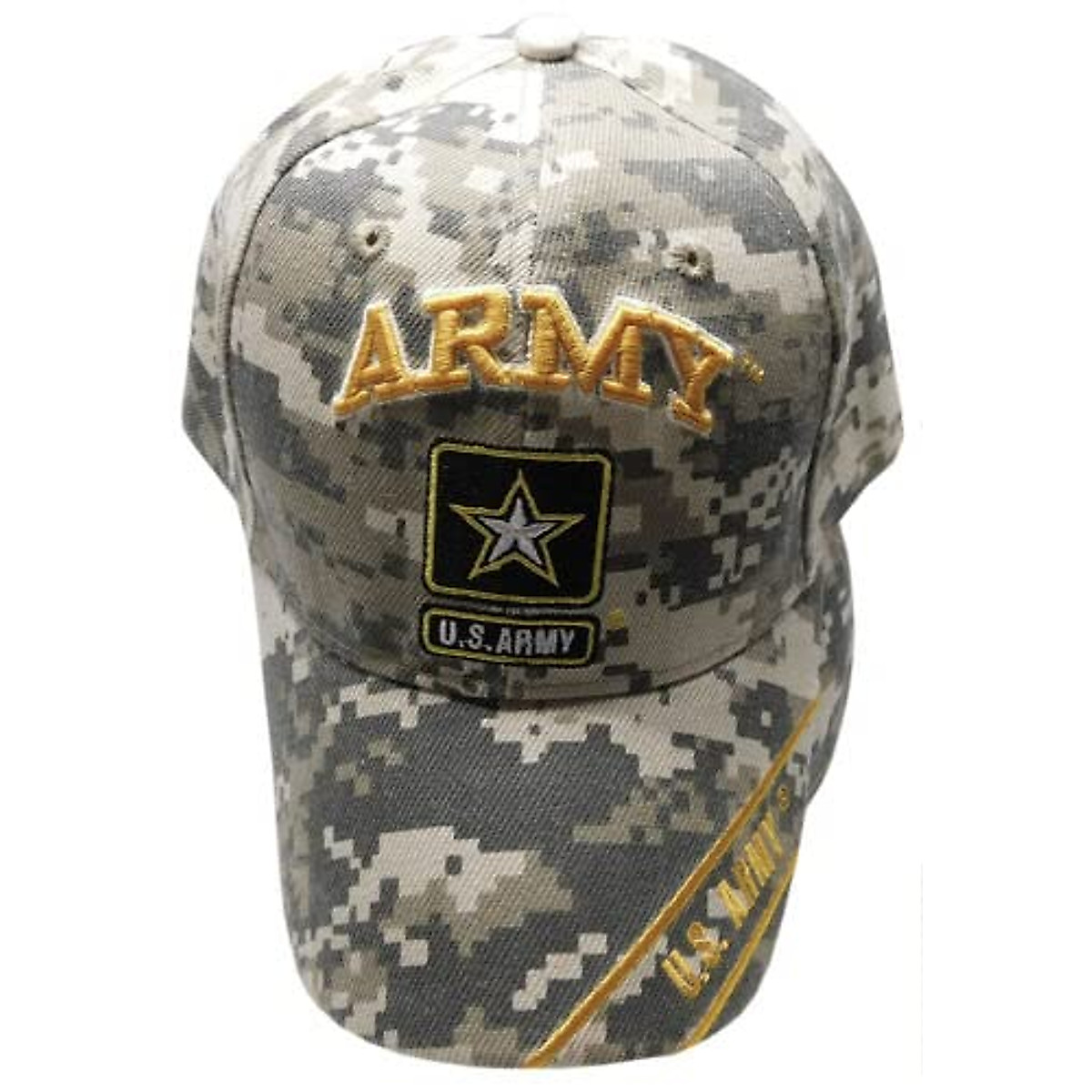 U.S. Army Star Logo Camo Camouflage Ball Cap Baseball Embroidered Hat