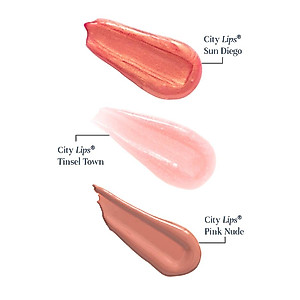 City Beauty City Lips Plumping Lip Gloss Tinsel Town - High-Shine Gloss for Fuller, Younger-Looking Lips | Hydrating & Smoothing Lip Treatment Hyaluronic Acid