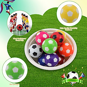 Erinnmy 14 PCS Foosball Balls,Tabletop Soccer Balls,Table Football Soccer Replacement Balls,Multicolor Official Tabletop Game Balls,Foosball Table Balls,1.42 Inch Mini Soccer Ball Foosball Balls