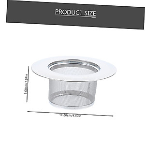 Veemoon 4pcs Sink Strainer Bathtub Drain Stainer Strainer Sink Filter Drain Kitchen Sink Drain Tub Strainer Mesh Filter Mesh Strainer Drain Catcher Kitchen Drain