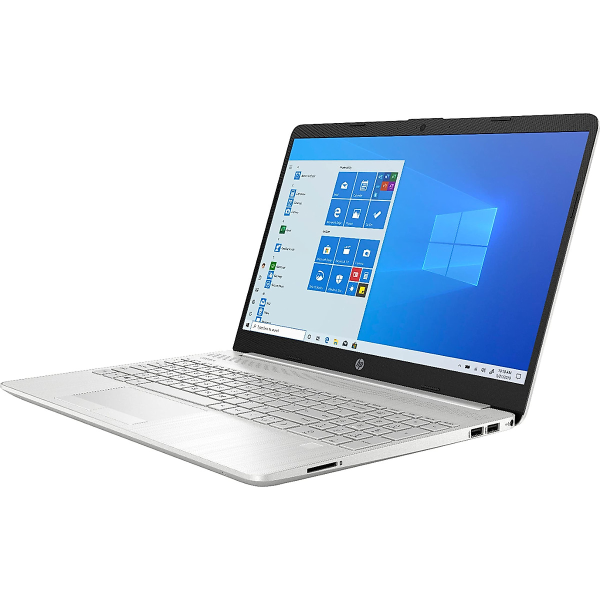 2022 HP 15.6'' FHD Lap PC Intel 11th Gen Dual-Core i3-1115G4 32GB DDR4 RAM 1TB M.2 NVMe SSD UHD Graphics USB-C HDMI WiFi AC RJ45 Bluetooth Webcam Fingerprint Wins 11 Pro w/ Cable, Silver, HP-15-DW300