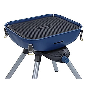 Redline Canyon Camping Grill 3 in 1 Portable Gas Stove 7,000 BTUs Propane Grill Camping Grill Grid and 2-Sided Baking Pan with Wok