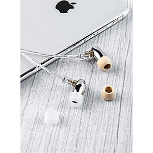 16 Pairs KINBOOFI Silicone Eartips Earbuds for KZ ZST ZS10 PRO AS10 ZSN ZSN ZSN PRO X ZSN PRO Headphone,12 Pairs White & 4 Pairs Orange with 4 Size Options XS/S/M/L…