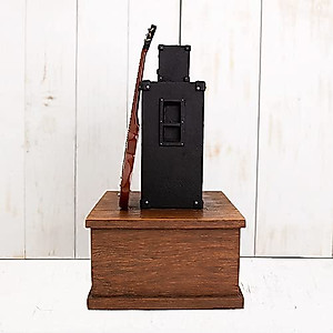 Perfect Memorials Custom Engraved Large Electric Guitar Cremation Urn (230 Cu/in) - Detailed Urn for Human Ashes/Display at Home/Durable/for A Guitar Lover & Artist/Timeless Tribute to Your Loved One