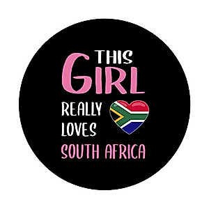 Womens Traveling Gift This Girl Really Loves South Africa PopSockets PopGrip: Swappable Grip for Phones & Tablets