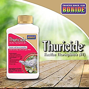 Bonide Thuricide BT Concentrate, 8 oz Ready-to-Mix Solution for Caterpillar, Moth and Worm Control in Lawn and Garden