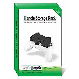 Controller Stand Holder for X-Box One/X-Box Ones/X/X-Box Series S/X Controller Under Desk Hanging Rack (Black)