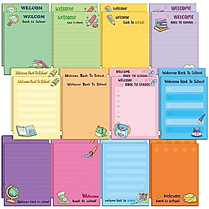 Lincia 36 Pack Cute Back to School Funny Notepads 3.94 x 2.95 Inches Lined Writing Note Pads Memo Pads for School Office Home Students Teachers Coworkers Gifts Supplies, 30 Sheets in Each Pad