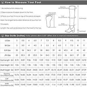 DREAM PAIRS Women's Uplace Black Suede Over The Knee Thigh High Winter Boots Size 8 M US