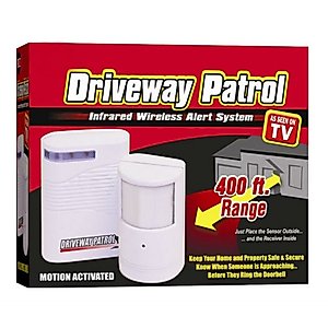 Driveway Patrol Garage Motion Sensor Alarm Infrared Wireless Alert Secure System