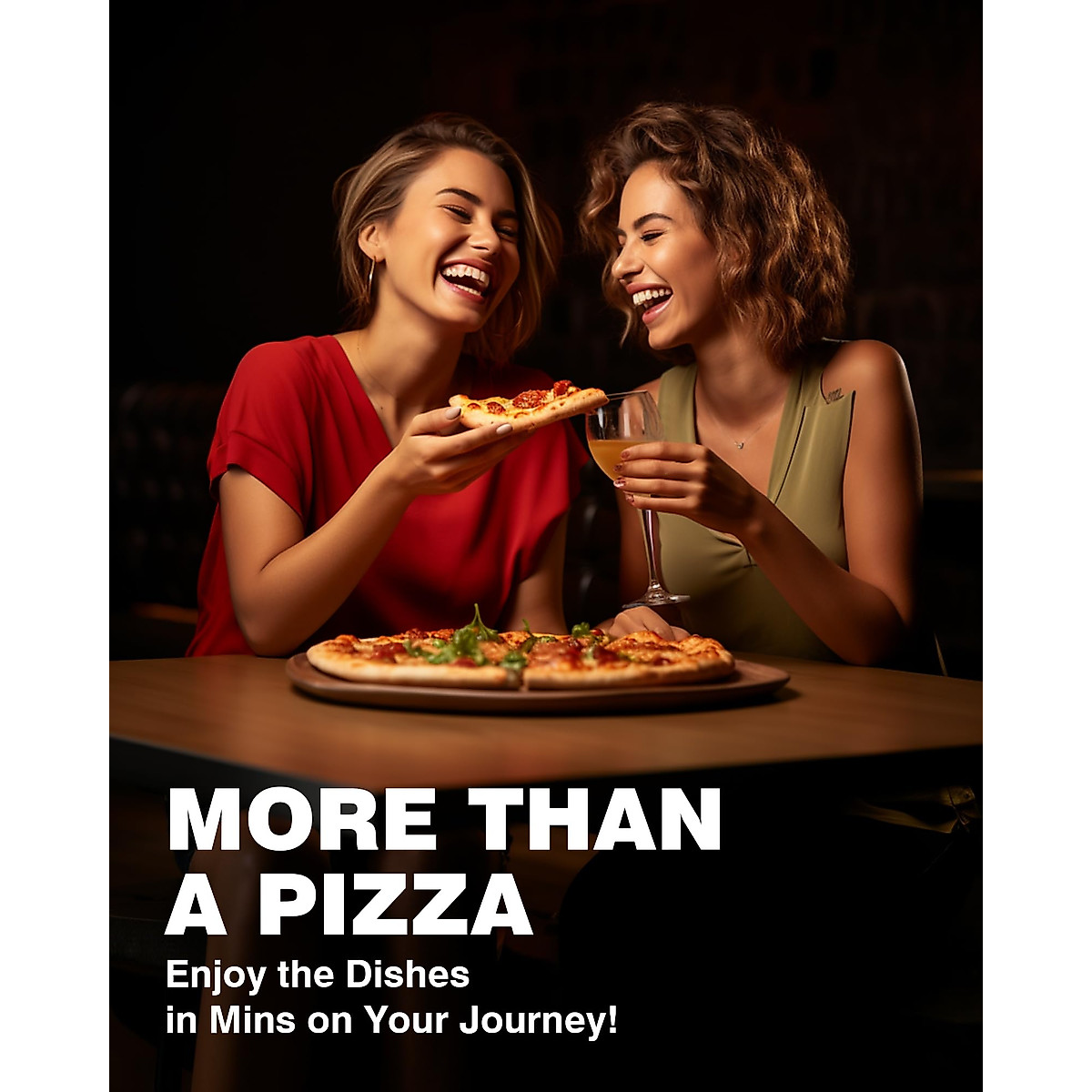 PYY Electric Pizza Oven Countertop Indoor Pizza Ovens Pizza Cooker 1800W Commercial Pizza Oven with Pizza Stone and Timer Silver