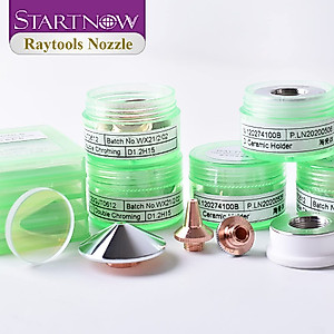 Startnow Original Raytools Fiber Laser Cutting Nozzle for BM109 BT210S Cutting Head D32mm Single Double Layer Laser Nozzles (S32-A Single Layer 1.5, 10 PCS)