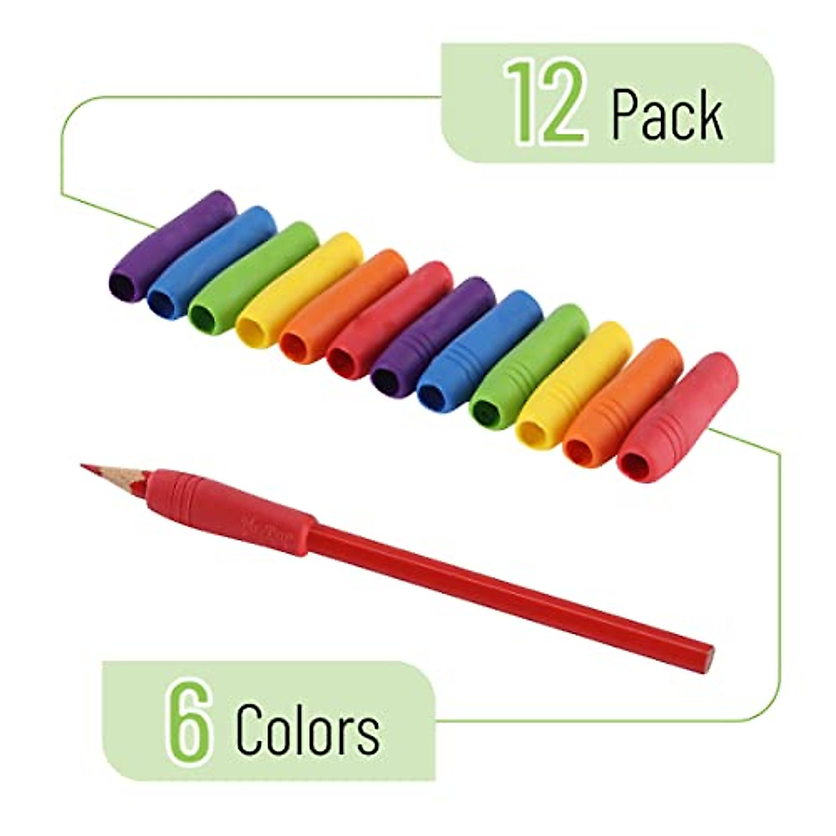 Mr. Pen Pencil Grips 12-Pack | Comfortable & Ergonomic Writing