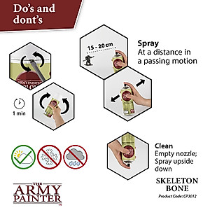 The Army Painter Color Primer Spray Paint, Skeleton Bone, 400ml, 13.5oz - Acrylic Spray Undercoat for Miniature Painting - Spray Primer for Plastic Miniatures